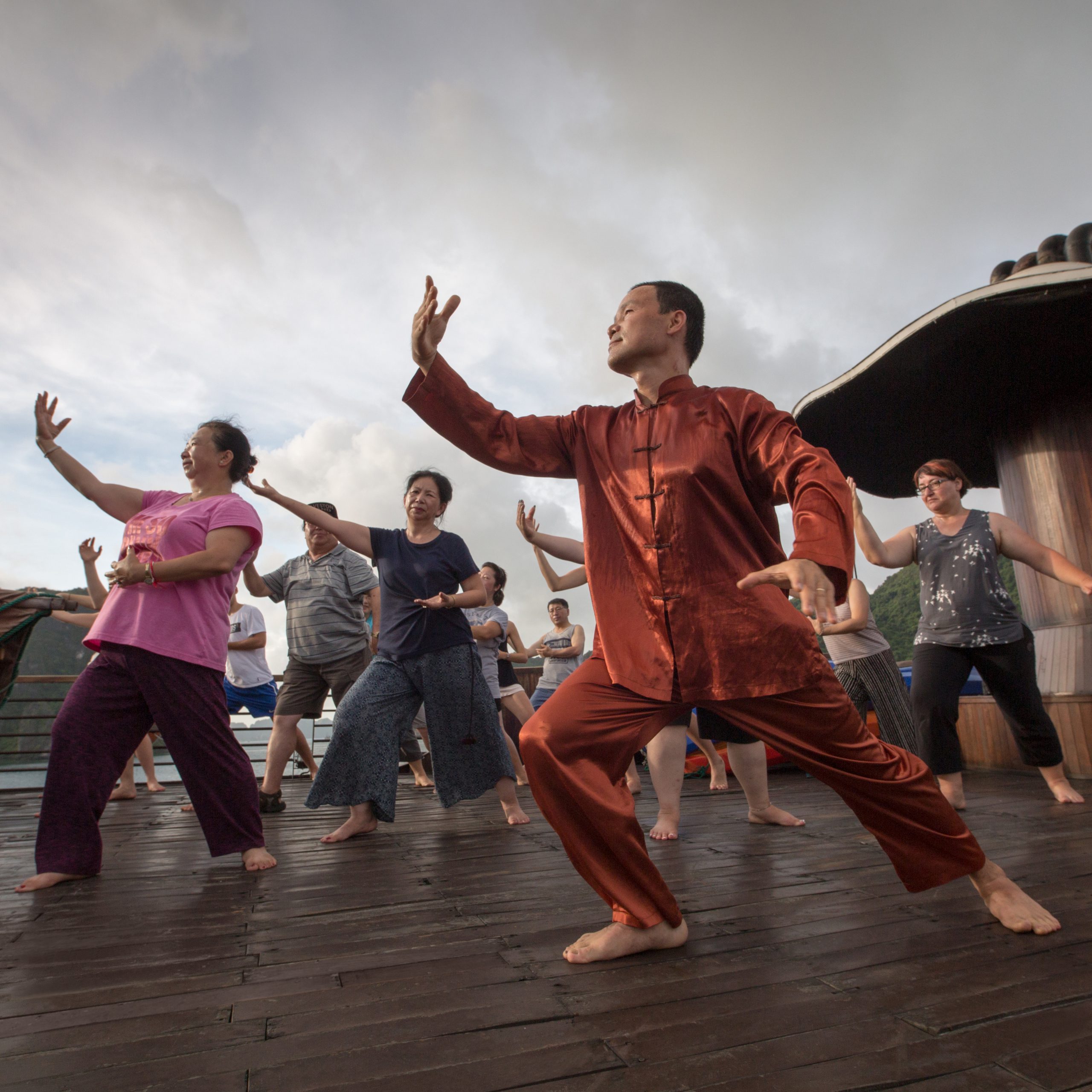 A Refreshing and Healthy Mind with Taichi Class in Ha Long Bay ...